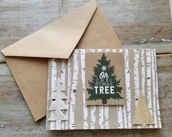 Christmas tree card | Etsy