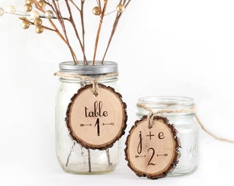 Wood table numbers | Etsy