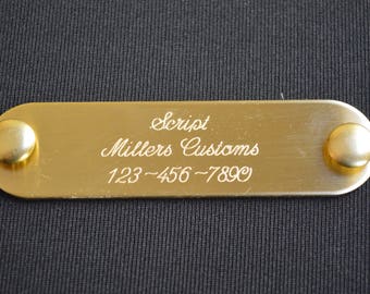 Brass name plate | Etsy