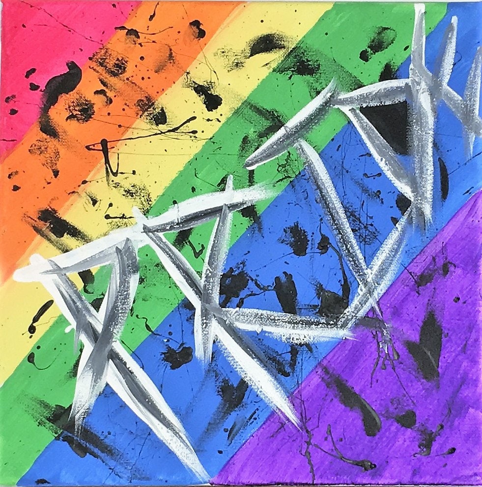 LGBT Pride Acrylic Painting Canvas