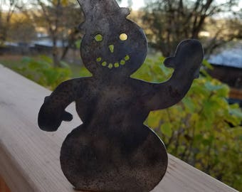 Metal snowman | Etsy