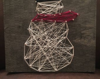 Snowman string art | Etsy