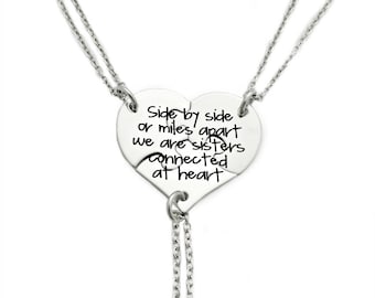 3 best friend necklace | Etsy