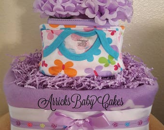 Square diaper cake | Etsy