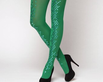 Fish scale leggings | Etsy