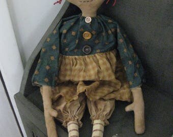 E pattern...Country Primitive doll