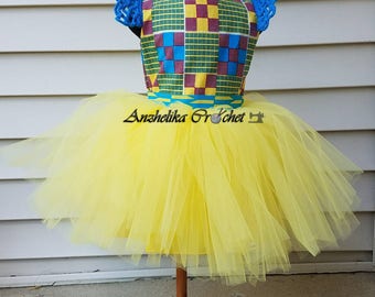 Liputa Tutu Dress Ankara Dress Kitenge Dress African Print