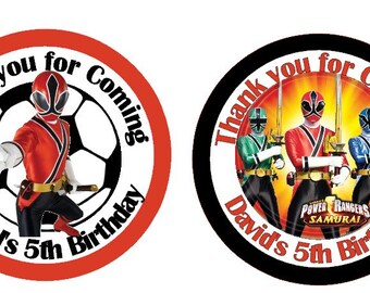 Power ranger favors | Etsy