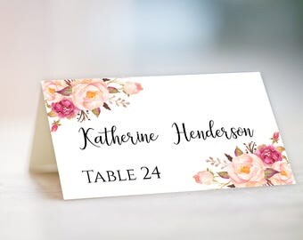 Reserved table card | Etsy