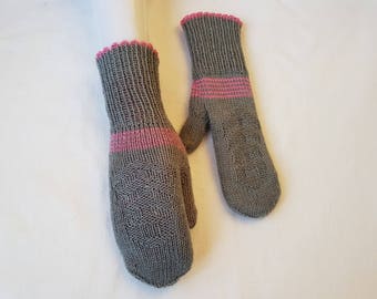 Double knit mittens | Etsy