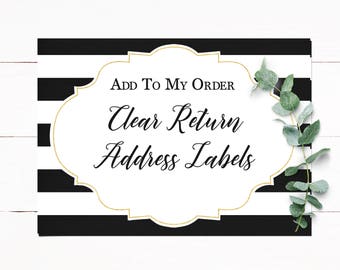Items similar to Formal Return Address Labels, Customize and Print on Etsy