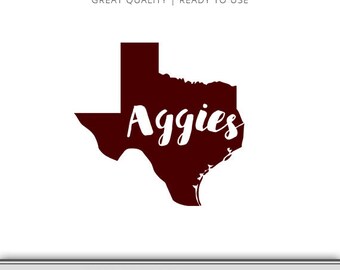 Aggie svg | Etsy