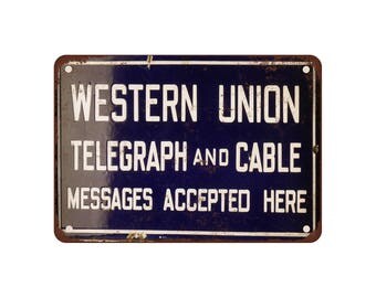 Western union sign | Etsy