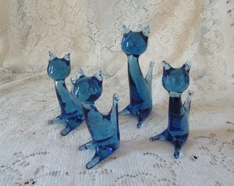 Blown glass cat | Etsy
