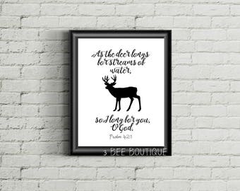 Psalm 42 1 | Etsy