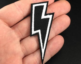 Lightning bolt patch | Etsy