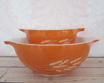 Pyrex wheat pattern | Etsy