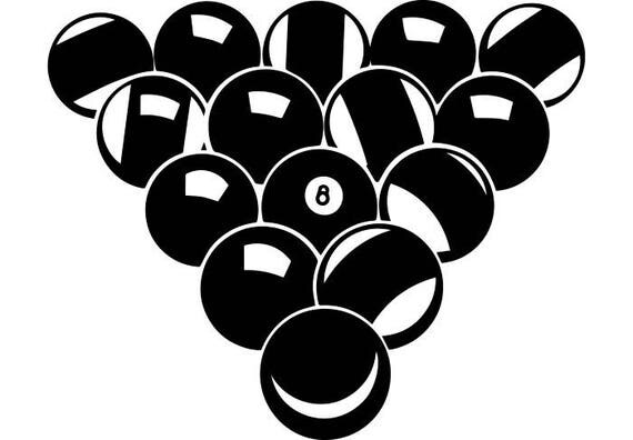 Billiards Ball Rack #1 Eight 8 Nine 9 Ball Sports Pool Game Snooker ...
