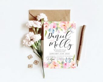 Flower invite | Etsy