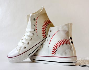 Baseball converse | Etsy