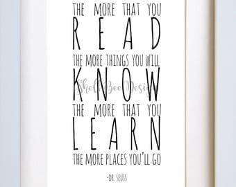 CUSTOM wood sign The more that your read the more things you