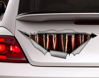 Alcohol Funny Bumper Sticker Vinyl Decal Beer Sticker Funny