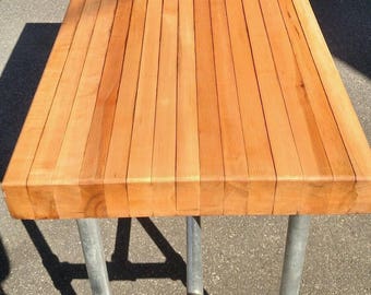 Butcher block table | Etsy