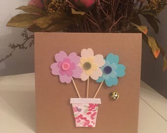 Flower card | Etsy