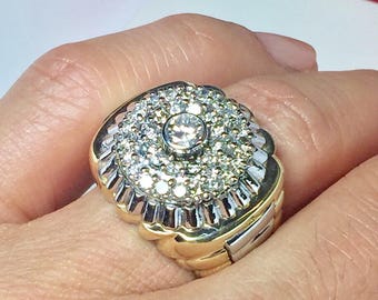 Mens diamond ring | Etsy