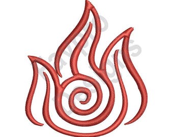 Flame embroidery | Etsy