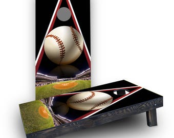 Baseball cornhole | Etsy