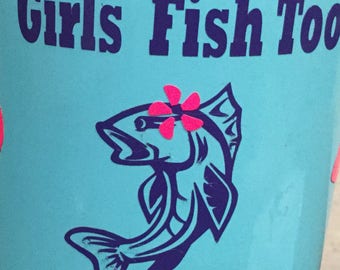 Girls fish too | Etsy