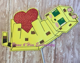 Minecraft embroidery design | Etsy