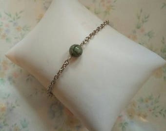 Pixie Turquoise Ring Natural Gem Faustite Emerald Green