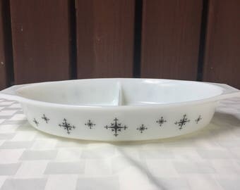 Pyrex divided dish | Etsy