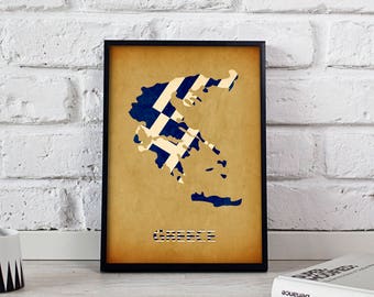 Greece poster | Etsy