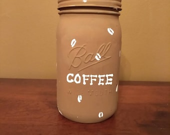 Lidded Coffee Jar with Coffee Scoop