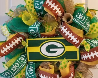 Packers wreath | Etsy