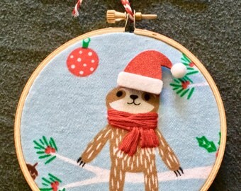 Sloth christmas | Etsy