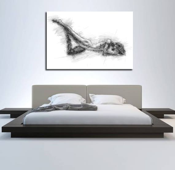 CANVAS ART Bedroom Wall Decor Elegant Contemporary Abstract