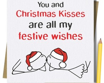 Christmas love card | Etsy