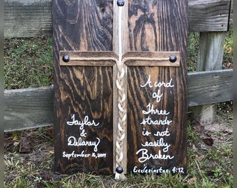 Wood unity cross | Etsy