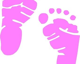 Baby feet stickers | Etsy