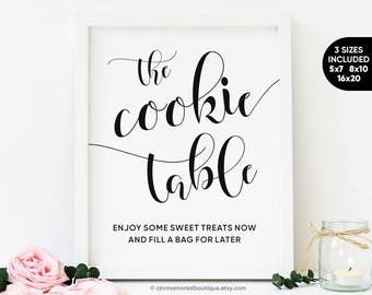 Cookie table sign | Etsy