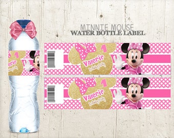 Minnie mouse labels | Etsy