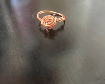 Brass Full Finger Coil Ring