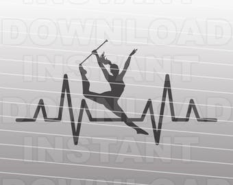 Baton twirler svg | Etsy