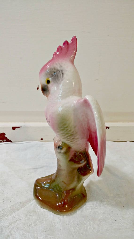 Vintage Cockatiel Figurine Bird Collectibles