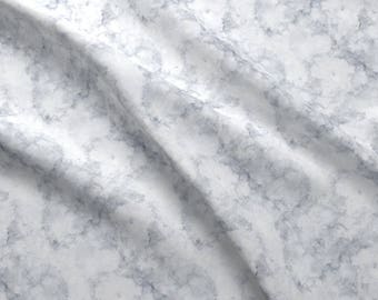 Blue Marble Fabric Marble Texture Streaks Blue By Kociara