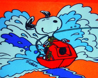 Snoopy skiing | Etsy